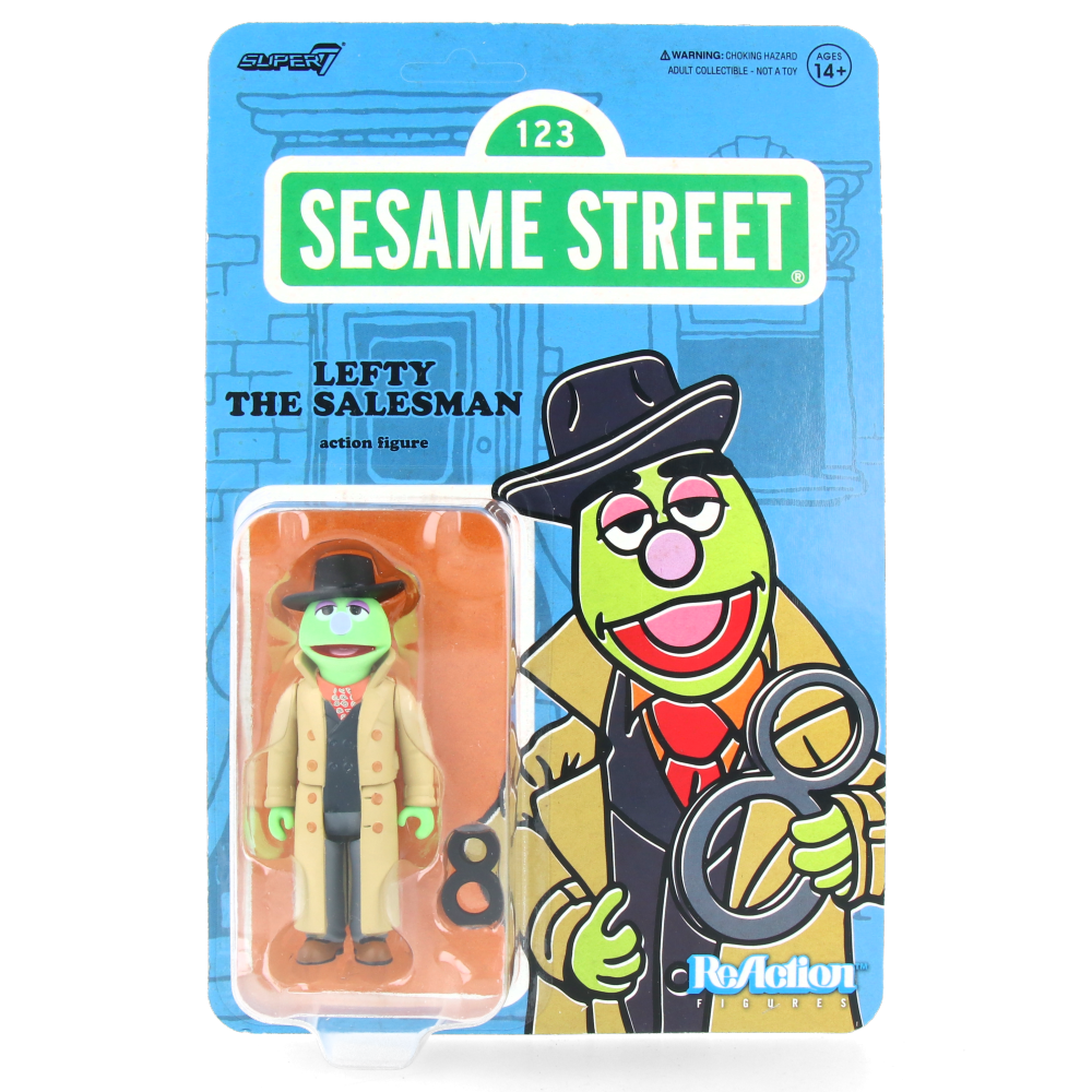 Sesame Street ReAction Figures Wave 2 - Lefty the Salesman - Super7