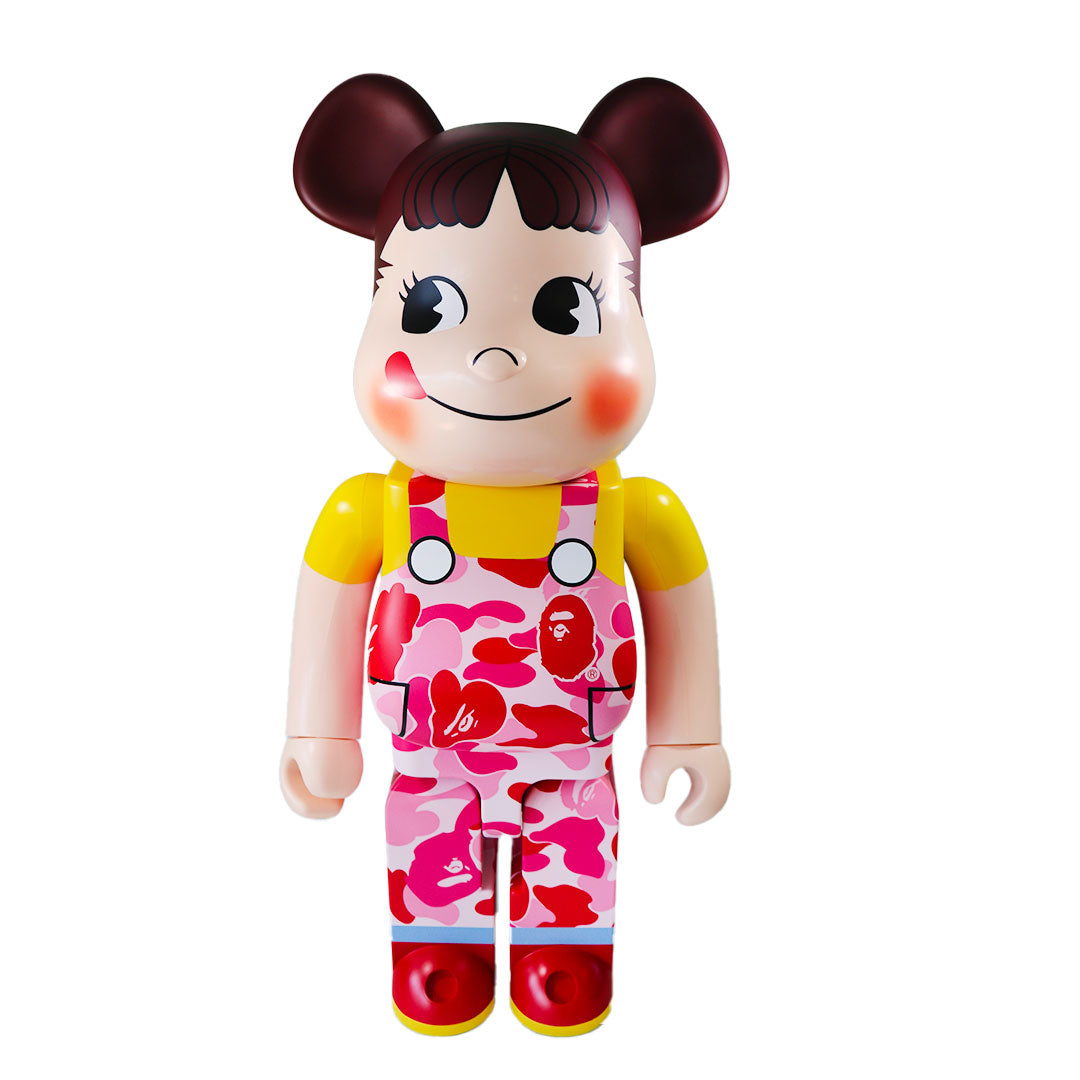 1000% Bearbrick BAPE × Pekochan (Pink) - Figurine Medicom Toy