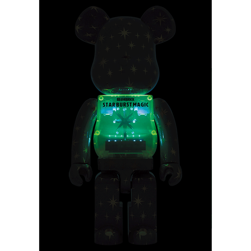 BEARBRICK STAR BURST MAGIC 400% Light Up Version - Bearbrick design