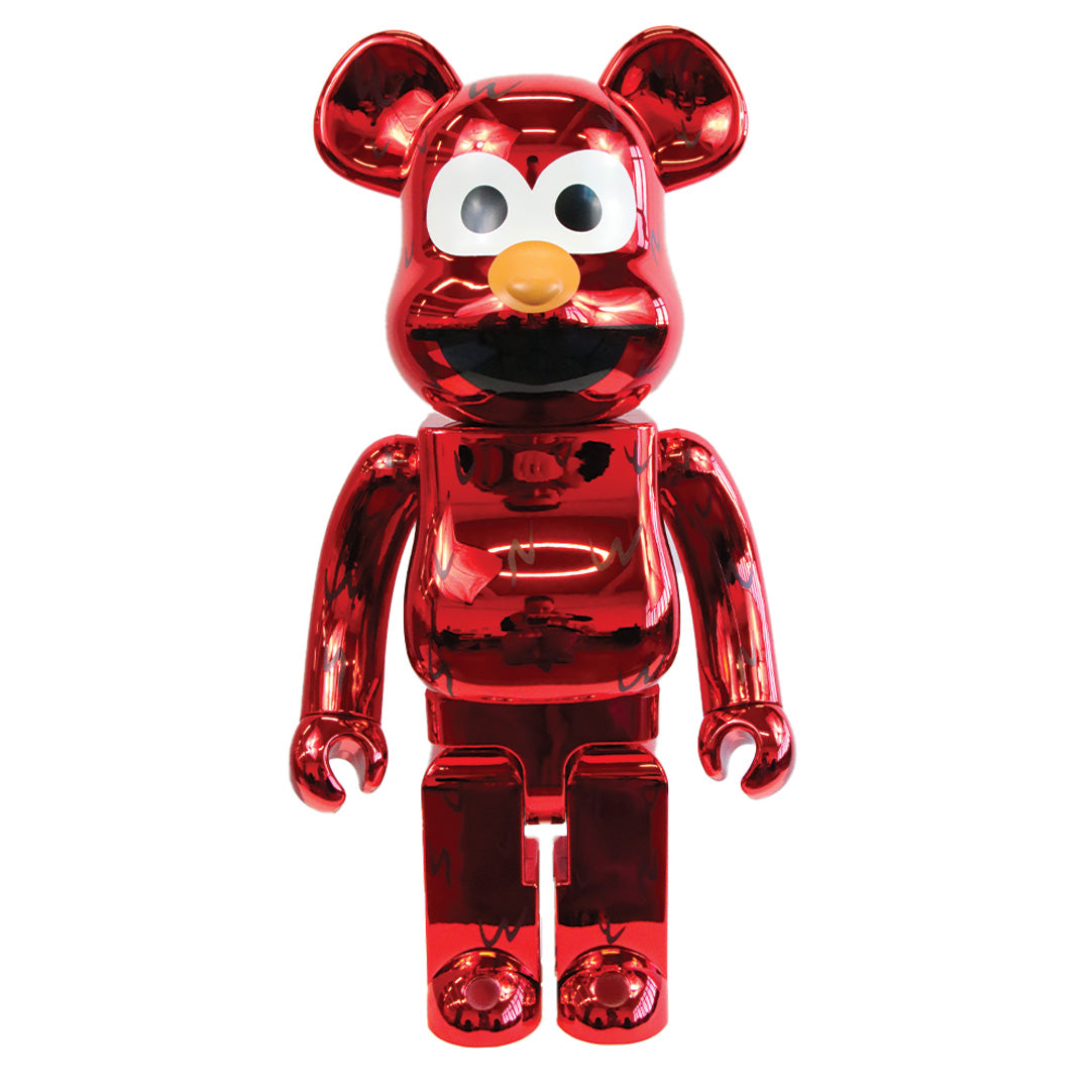 1000% Bearbrick Elmo Chrome Ver. - Medicom Toy, Sesame Street