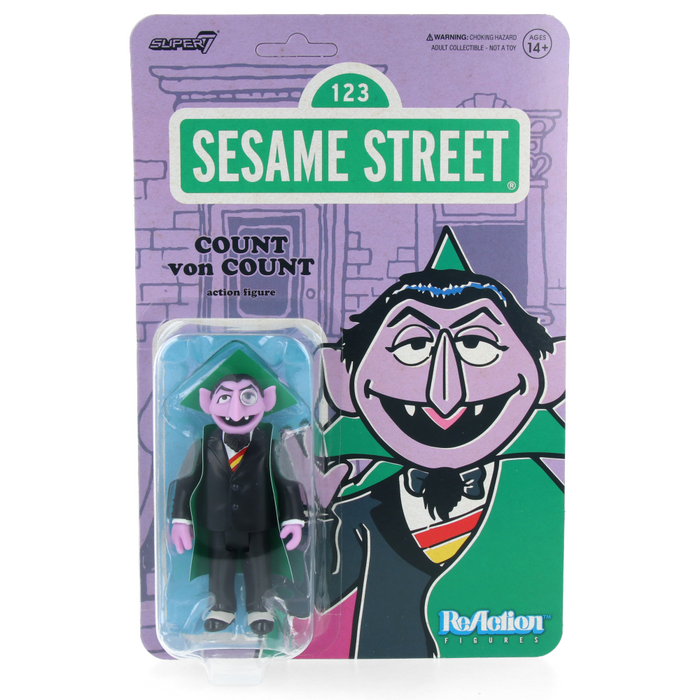 Sesame Street ReAction Figures - Count Von Count - figurine - Super7