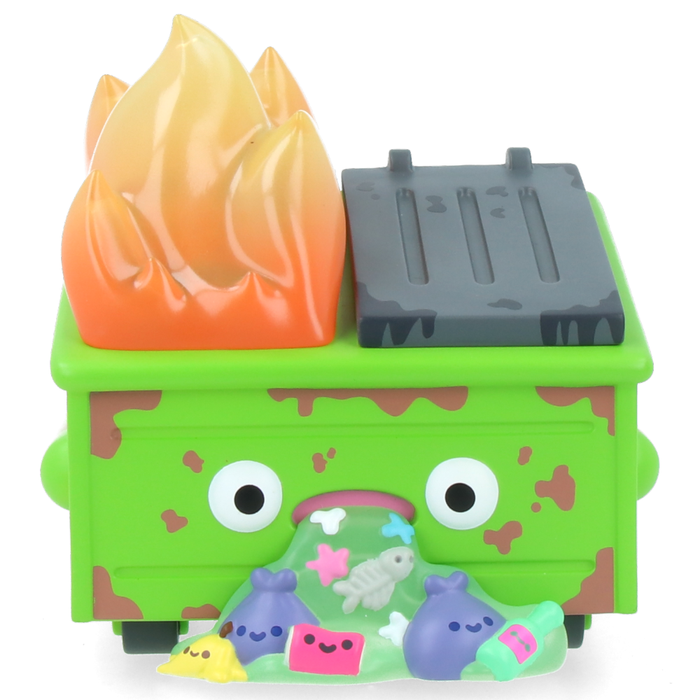 Dumpster Fire - Barfing Vinyl Figure - Figurine, 100% Soft