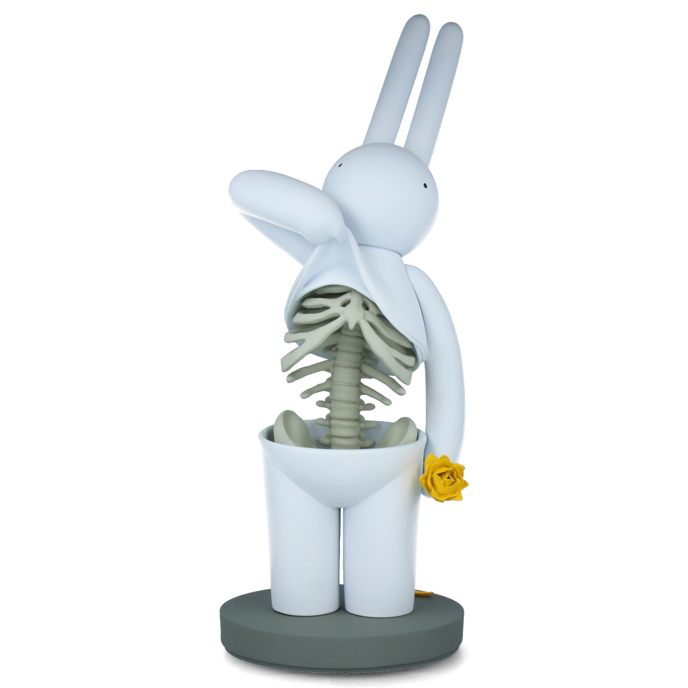 Ribs of Amour by Mr Clement - White Ver. - figurine, rabbit, sculpture