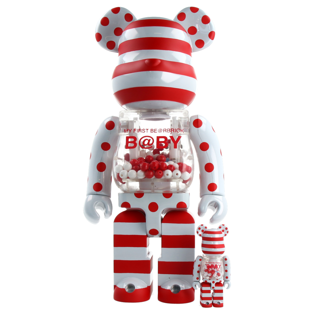 400% + 100% Bearbrick My First Baby BWWT3 - Medicom Toy, Figurine