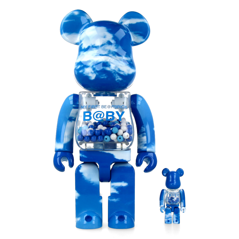 400% + 100% Bearbrick My First Baby (Blue Sky) - Medicom Toy