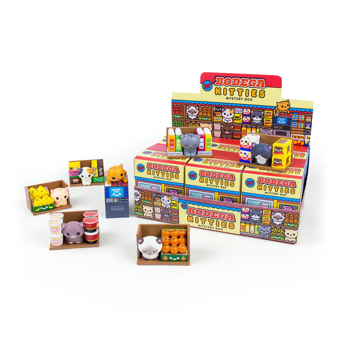 Bodega Kitties Mystery Boxes - Blind Box - Mini Figurine - 100% Soft