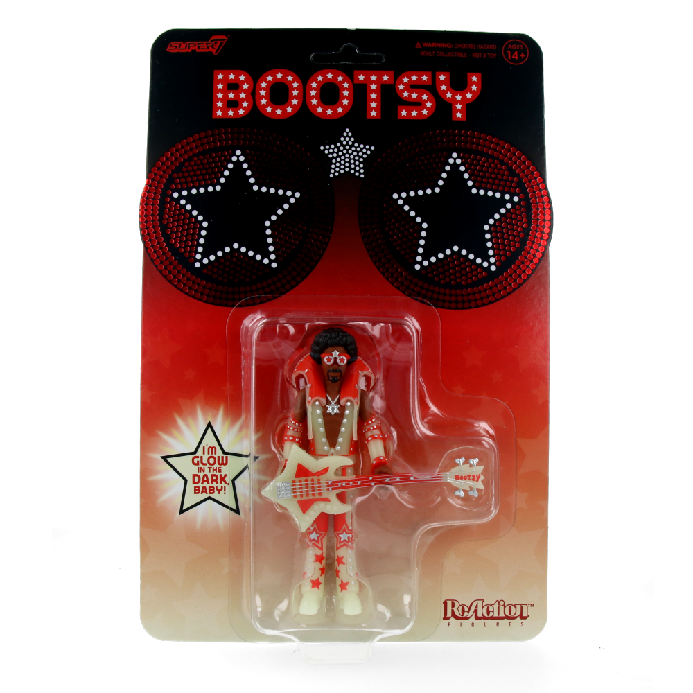 Bootsy Collins Reaction Figures - Glow in the Dark - Super7