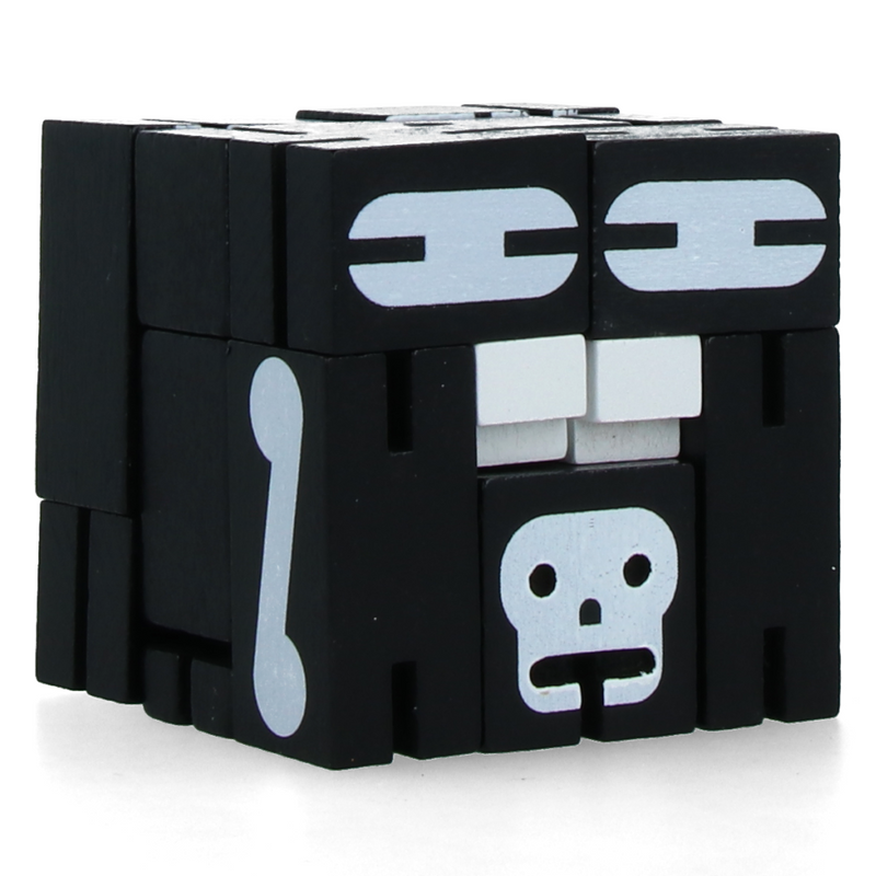 Cubebot - Small - Black/Skeleton - Areaware