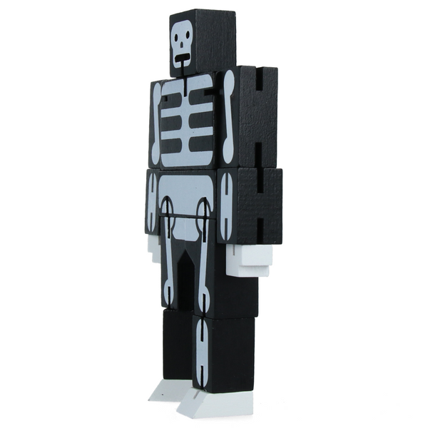 Cubebot - Small - Black/Skeleton - Areaware