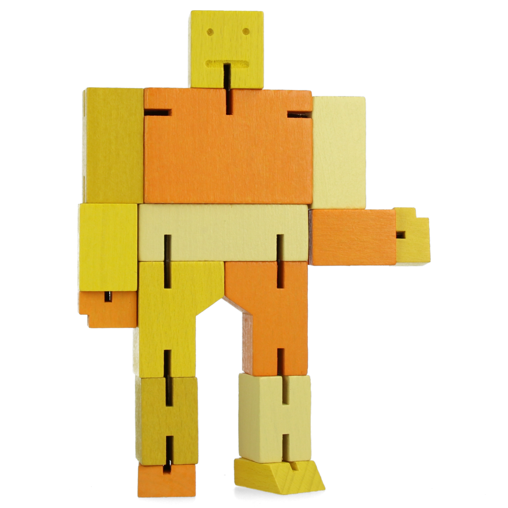 Cubebot - Small - Yellow Multi - Areaware