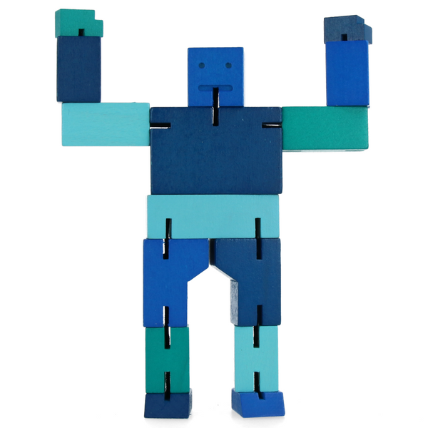 Cubebot - Small - Blue Multi - Areaware