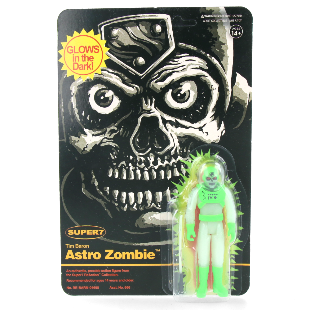 Astro Zombie (Glow) - Astro Zombie ReAction Figures Wave 4 - Super7
