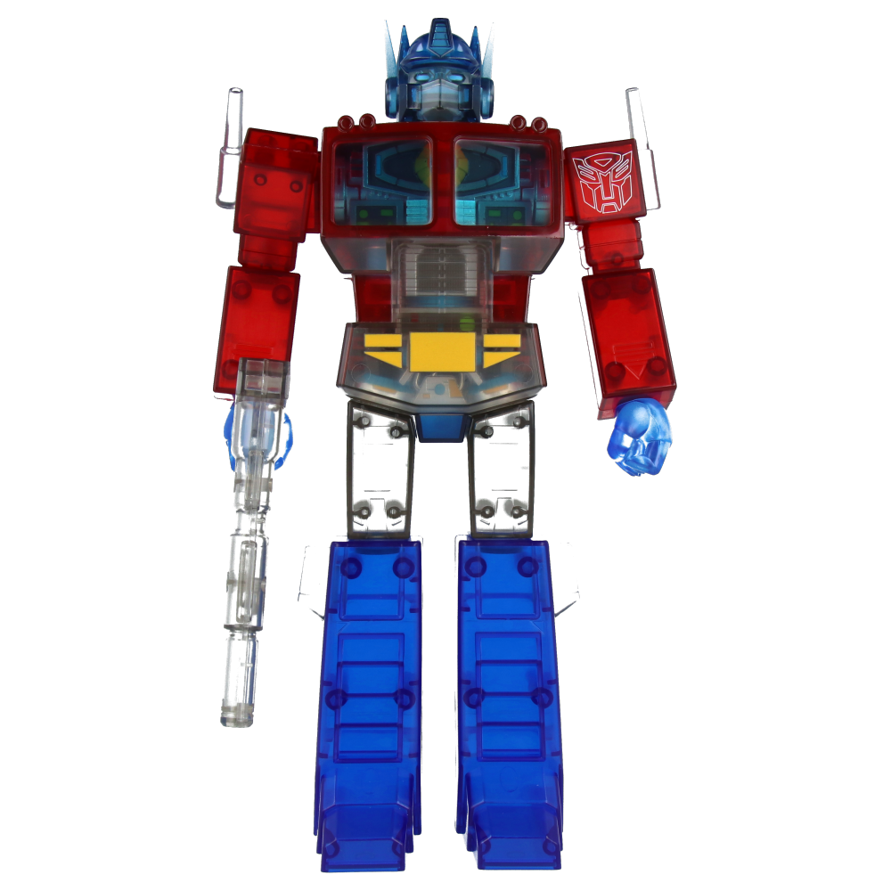 Optimus Prime (Clear Red / Blue) - Transformers Super Cyborg - Super7