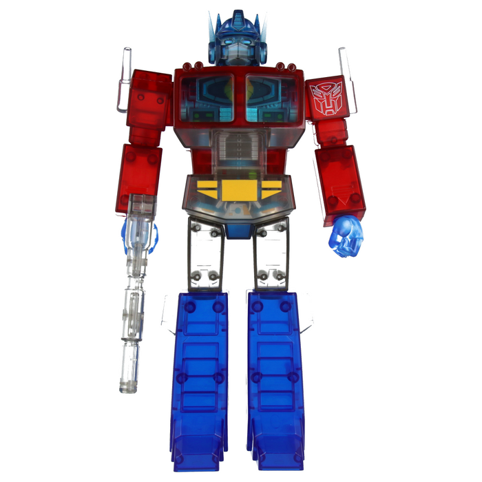 Optimus Prime (Clear Red / Blue) - Transformers Super Cyborg - Super7