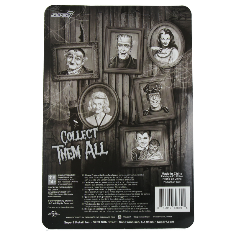 The Munsters Hot Rod Herman (Grayscale) - ReAction Figures - Super7
