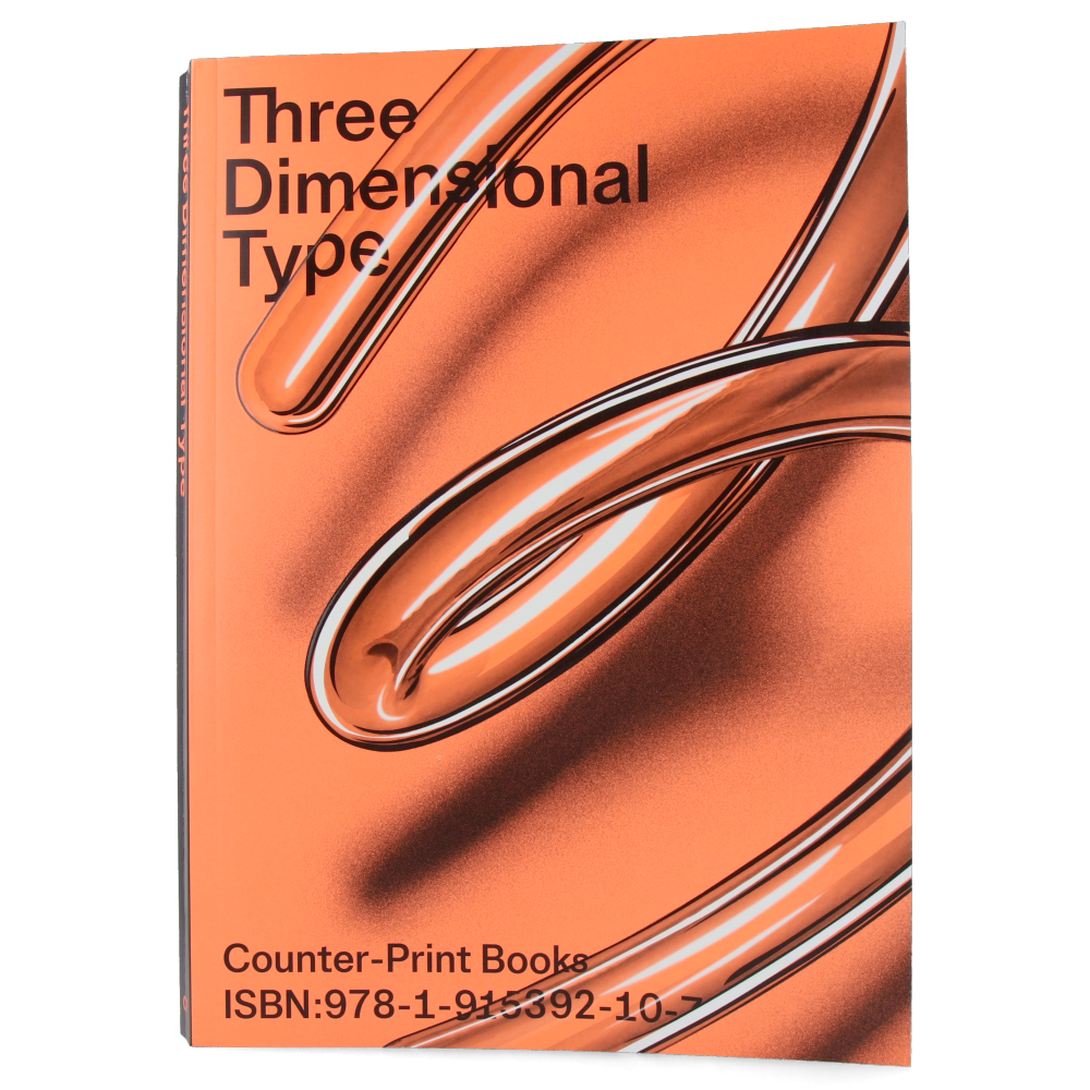 Three dimensional type - book, graphics, Design, Typography