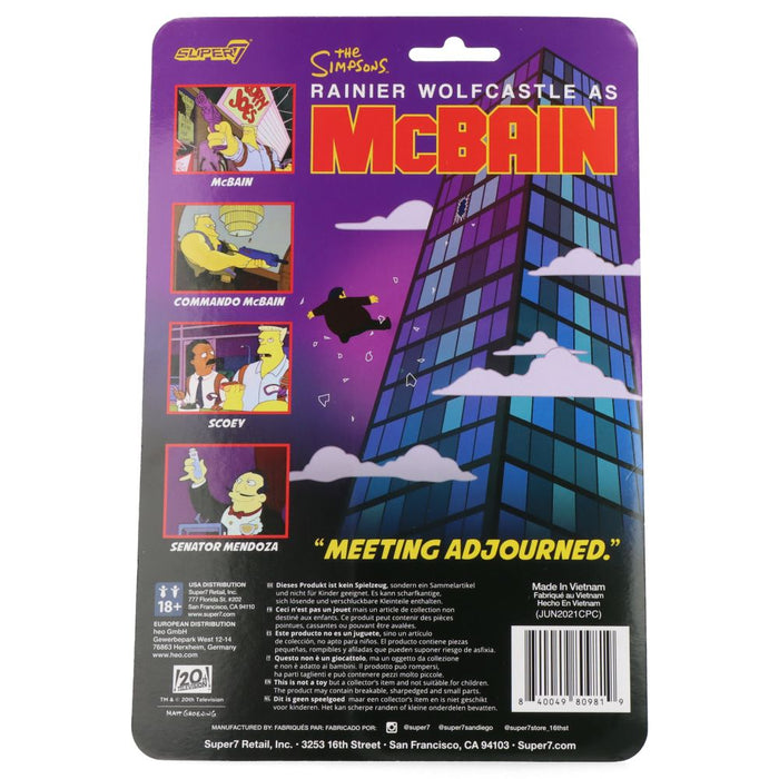 McBain - ReAction figure ( The Simpsons)